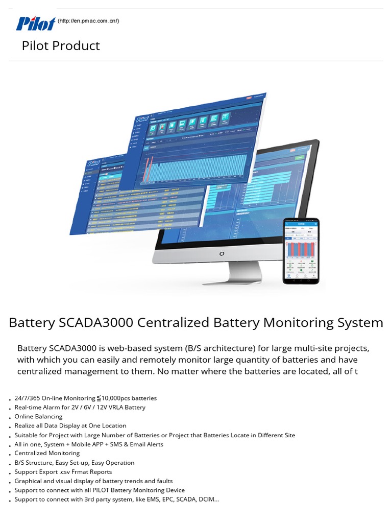 Battery SCADA3000 Centralized Battery Monitoring System - Battery ...