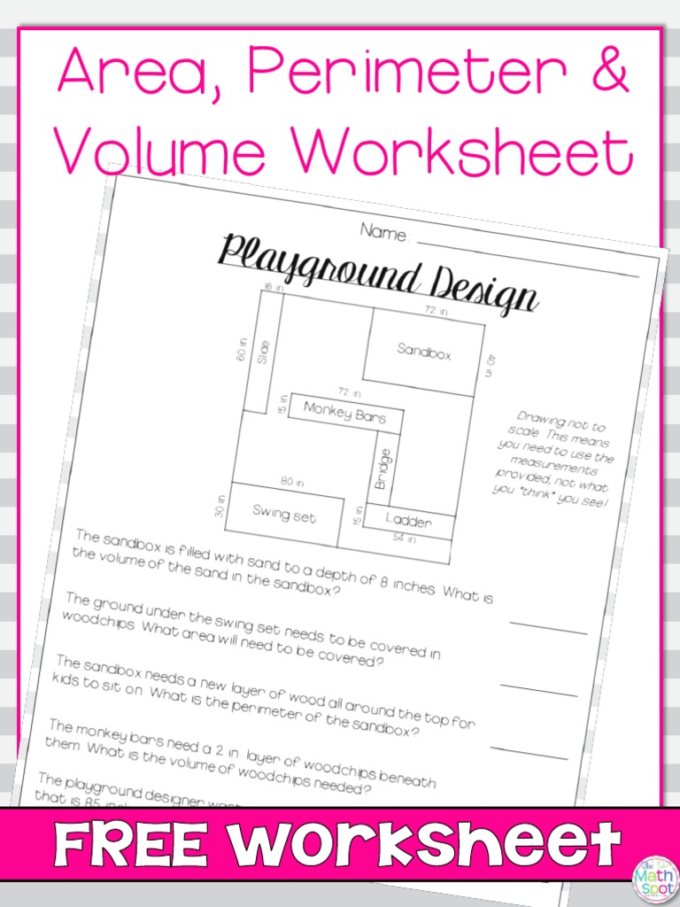 VolumeAreaPerimeterWorksheetFREE 1 PDF | PDF