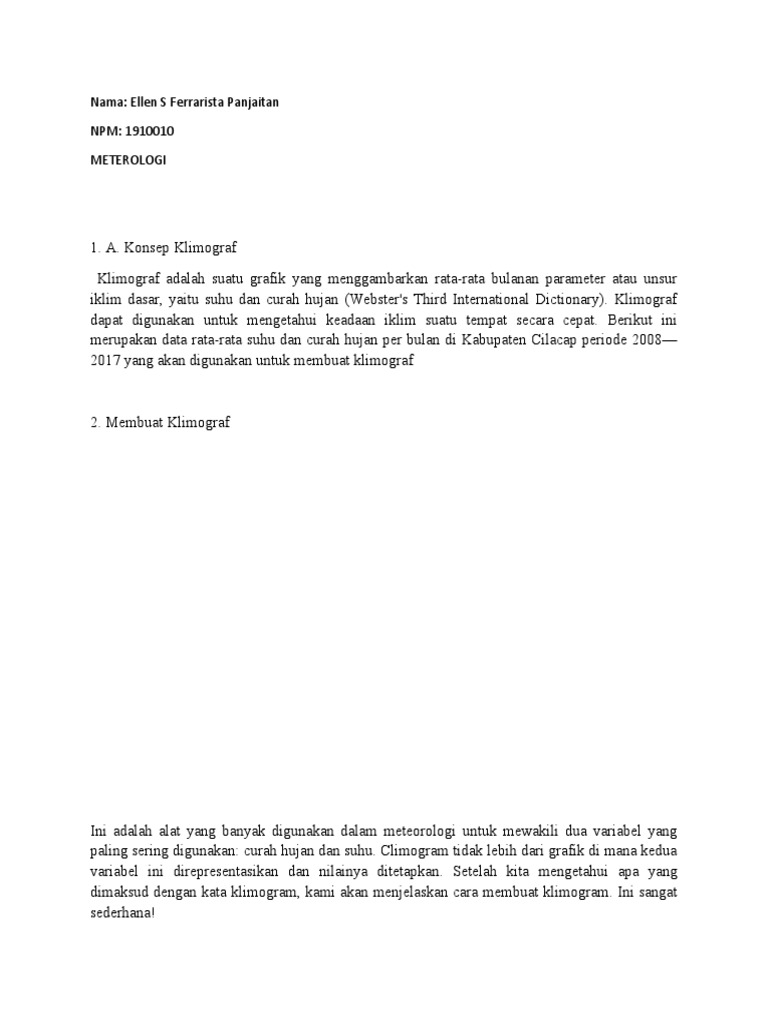 Tugas Meterologi Ellen | PDF