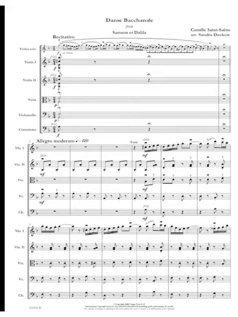 Danza Bacchanale - Saint_Saëns.pdf | PDF