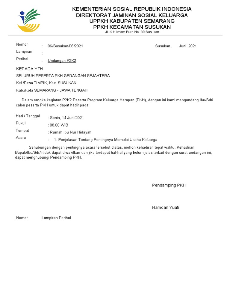 Undangan Hamdan | PDF