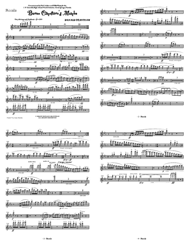 Baron 001 Piccolo PDF | PDF