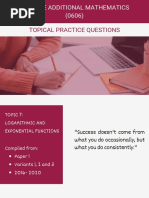 0606 Topical Past Papers | PDF