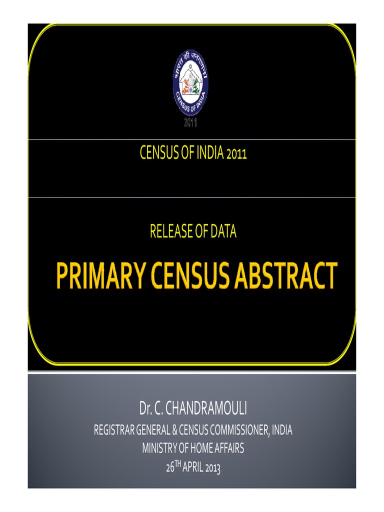 Census of India 2011-PCA Release PDF | PDF