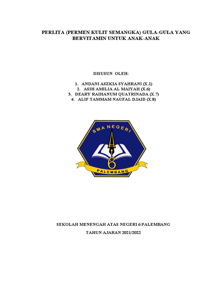 Permen Kulit Semangka Bervitamin Anak | PDF