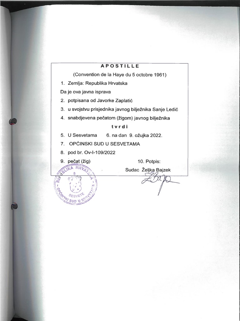 Apostille Pecat PDF | PDF