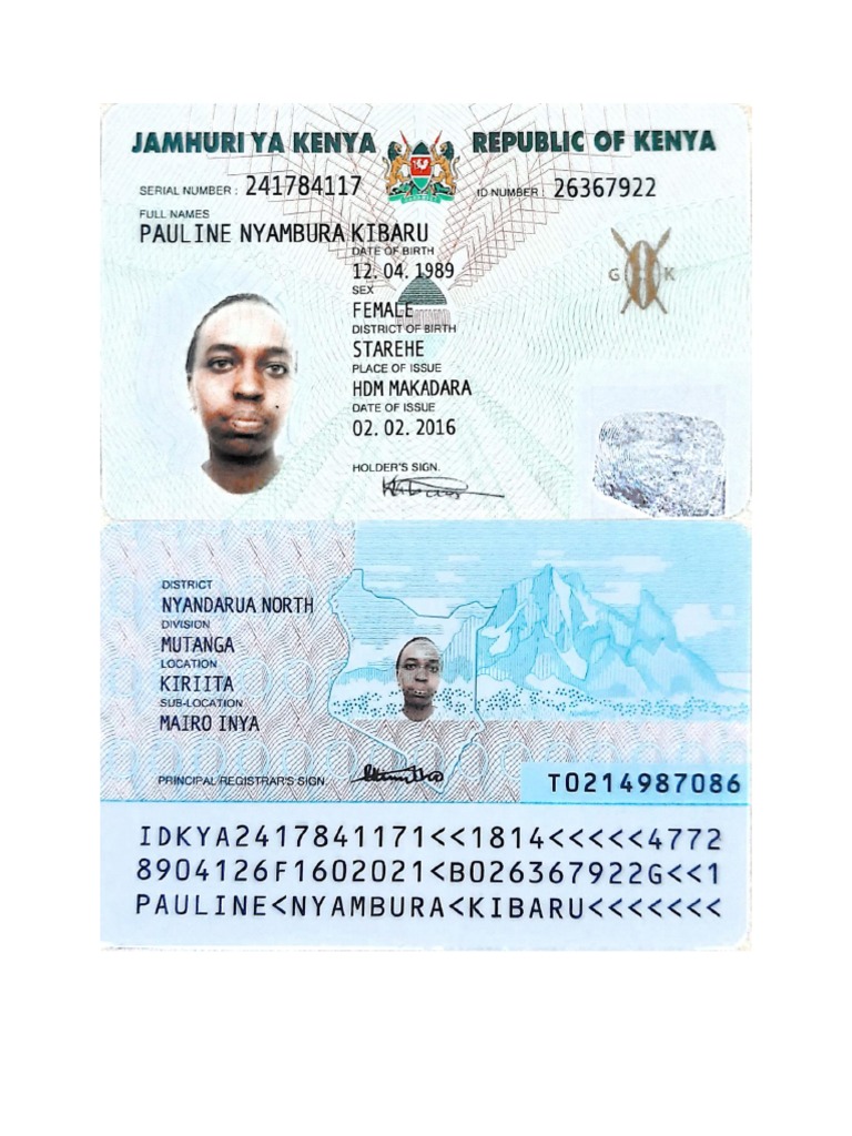 Kenyan ID | PDF