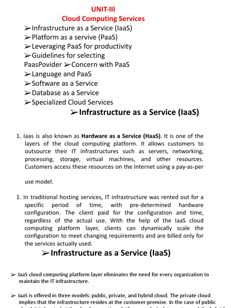 Unit3 Cloud Computing PDF | PDF Unit3 Cloud Computing PDF | PDF