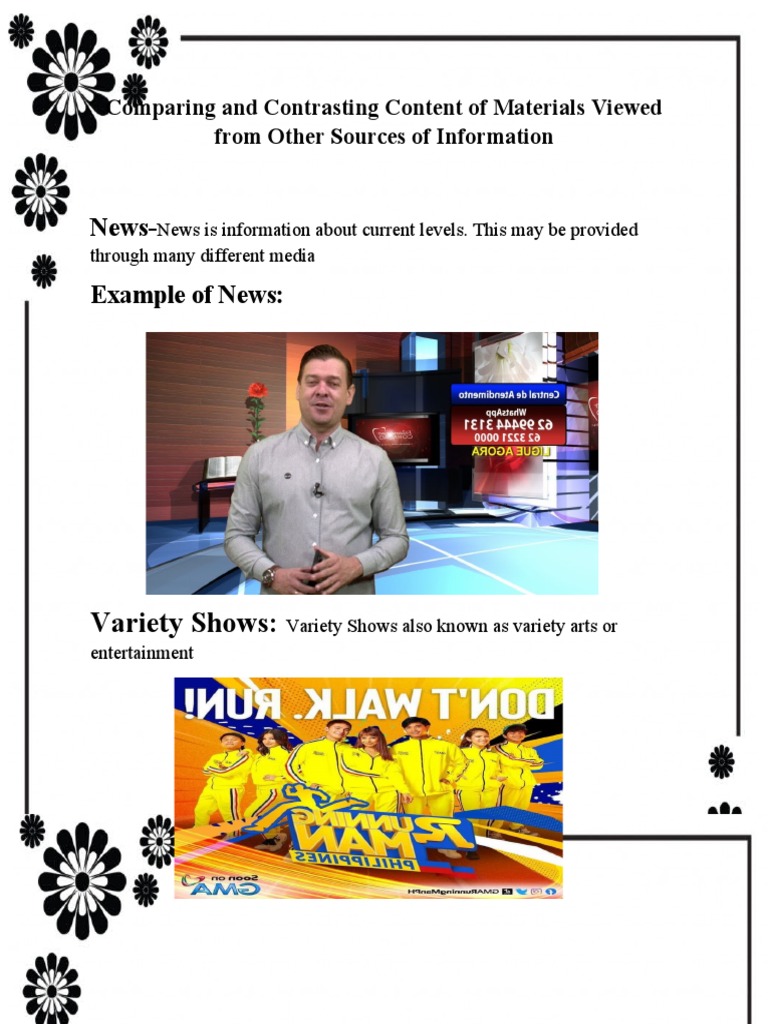 Comparing News And Media Formats Pdf