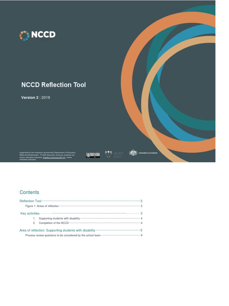 NCCD Reflection Tool PDF | PDF | Disability | Caregiver