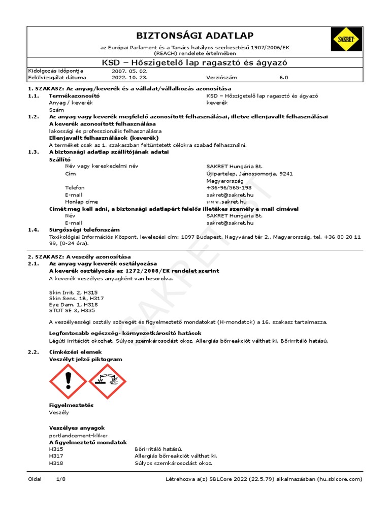 KSD - Hoszigetelo Lap Ragaszto Es Agyazo 2022 Hu PDF | PDF