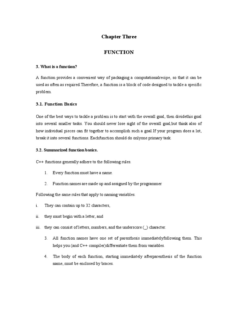 Chapter 3 programming 2.docx | PDF | Parameter (Computer Programming ...