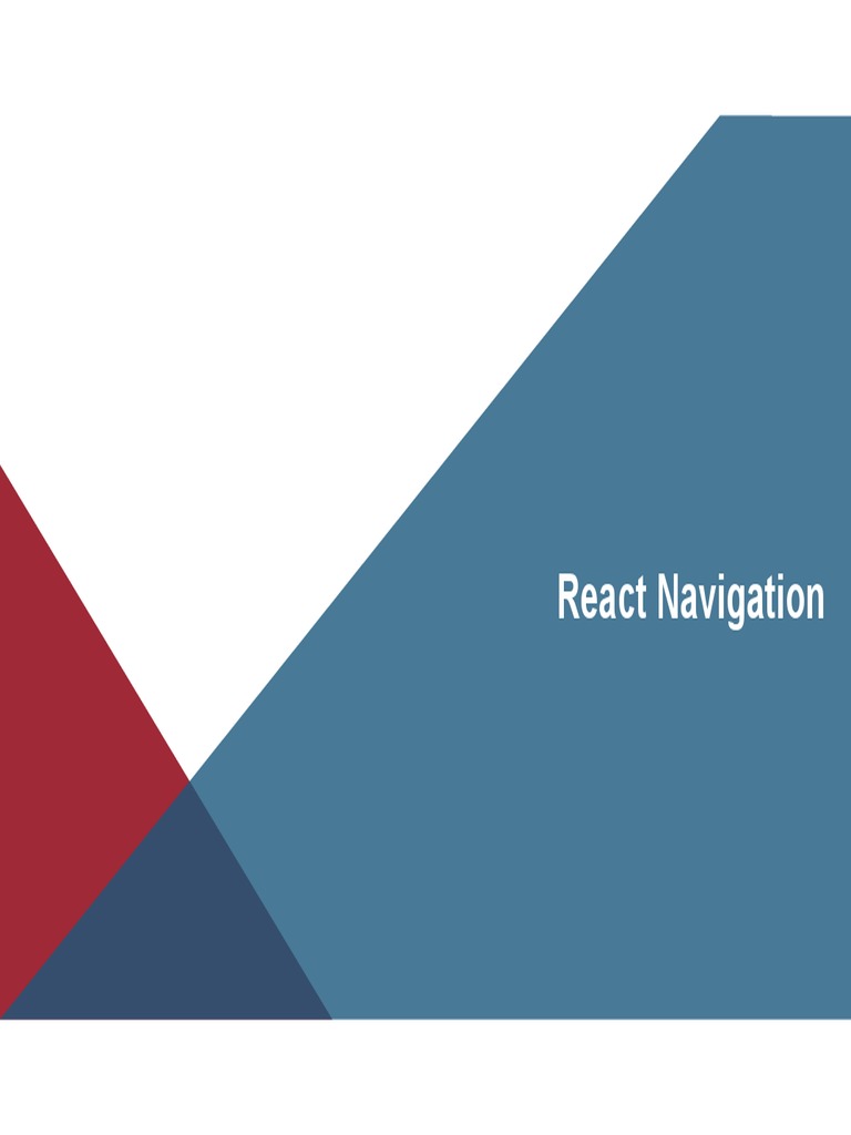 React Navigation - Example | PDF