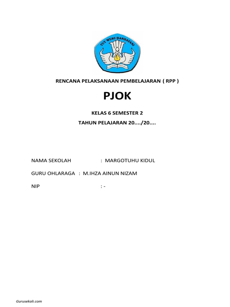 RPP Pjok Kelas 6 | PDF