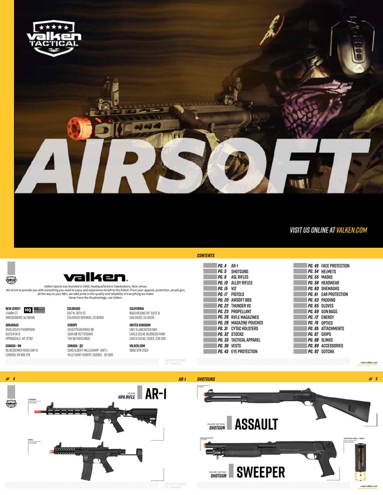 Catalogo Vaken Tactical 2018 PDF | PDF | Projectile Weapons | Ballistics