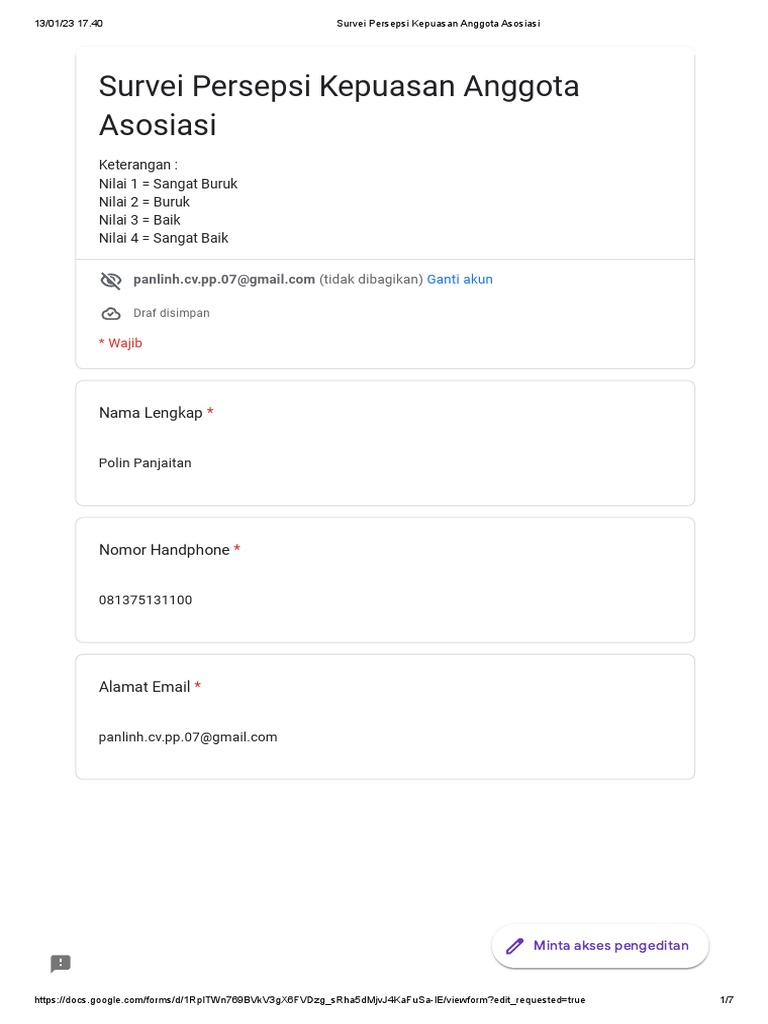 Survei Persepsi Kepuasan Anggota Asosiasi.pdf | PDF