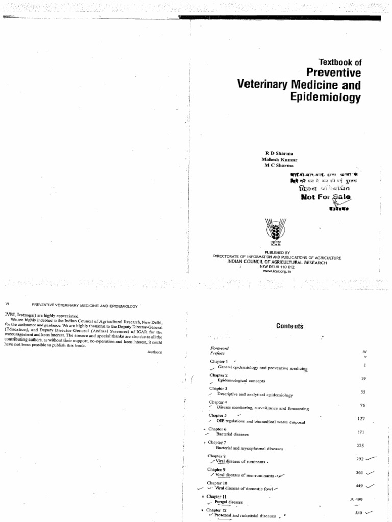 Textbook of Preventive Veterinary Medicine and Epidemiology PDF | PDF
