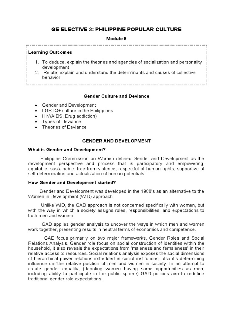 Module 6 PPC | PDF | Hiv/Aids | Gender And Development