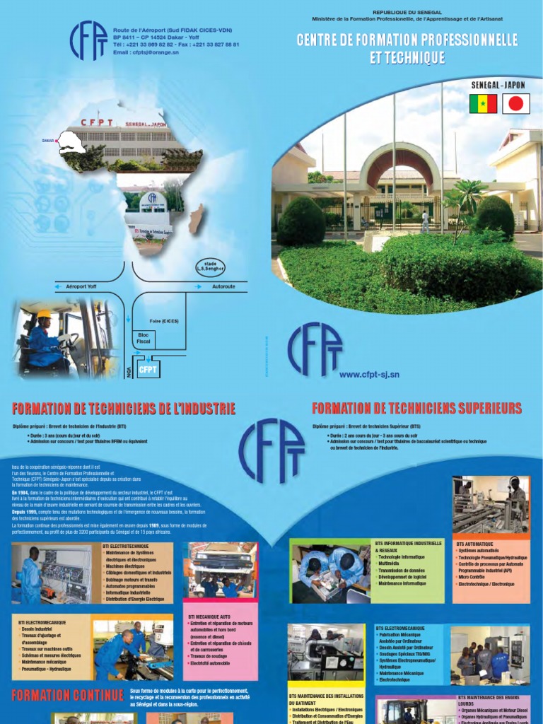 Formation Technique au CFPT Sénégal-Japon | PDF | Électronique ...