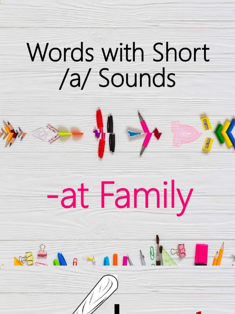 CVC With Short A Sound PDF | PDF