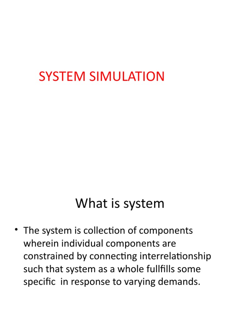System Simulation | PDF