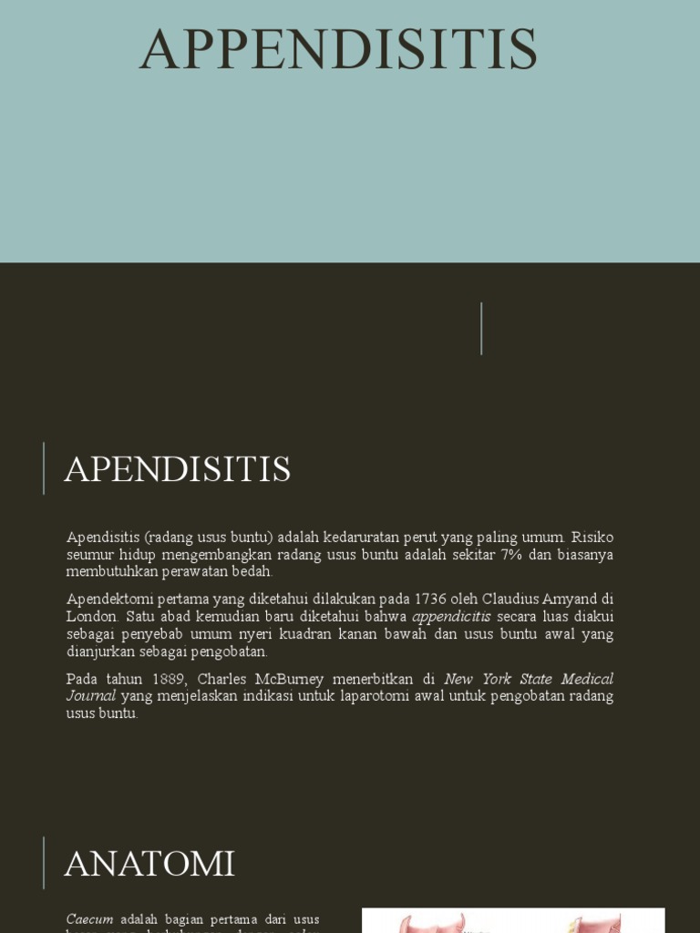 Appendicitis | PDF