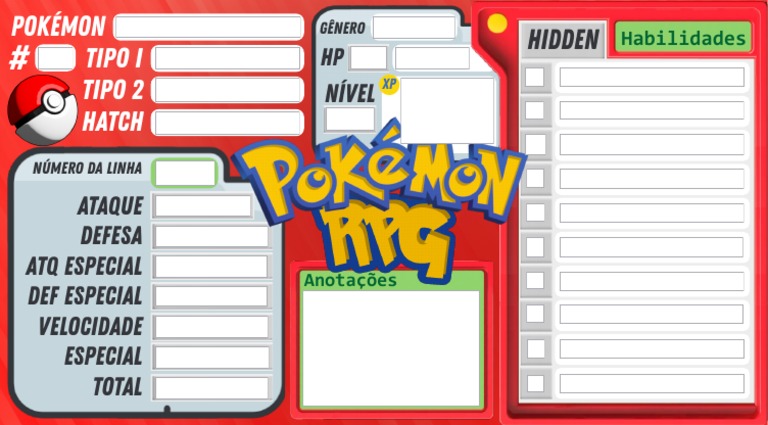 Ficha de RPG de Pokémon | PDF