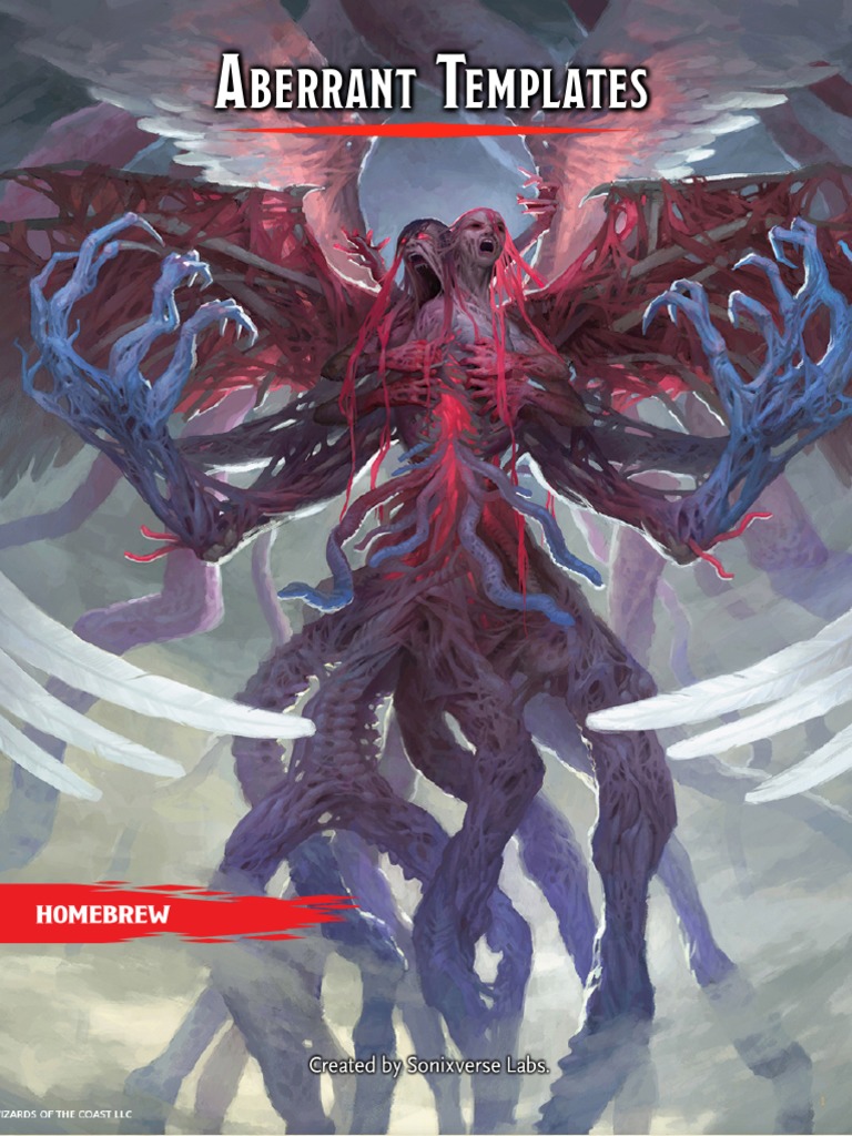 Aberrant Templates by Sonixverse Labs - GM Binder PDF | PDF