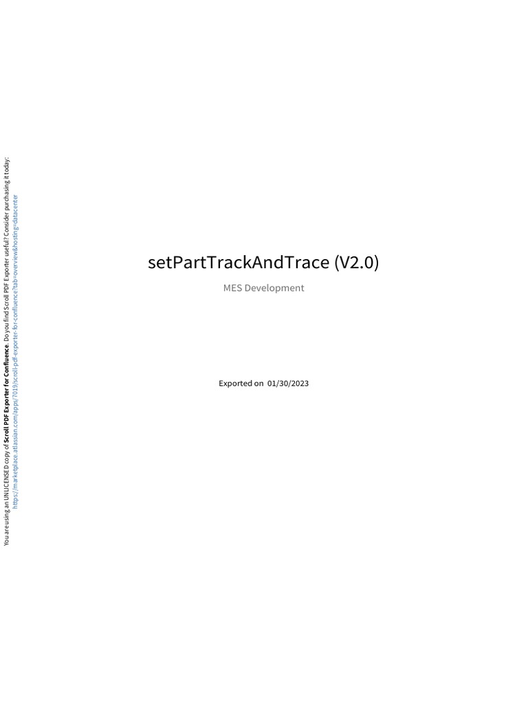 MES Track and Trace Guide | PDF | String (Computer Science) | Computer Data