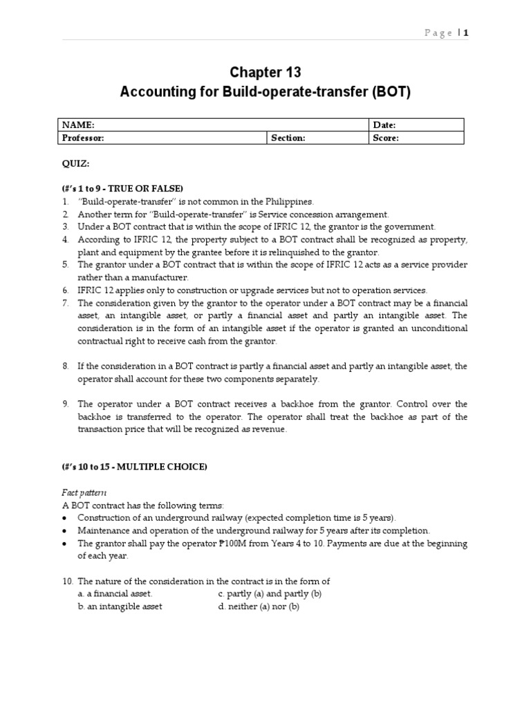 Quiz - Chapter 13 - Acctg For Bot | PDF | Present Value | Conveyancing