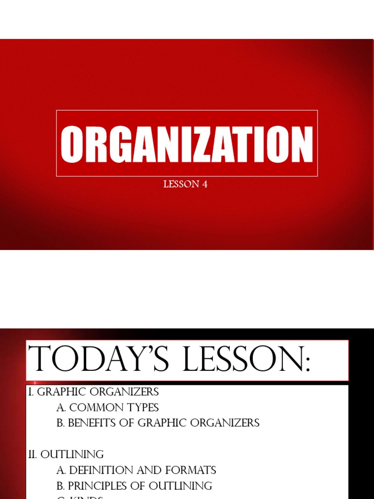 Graphic Organizers and Outlining Techniques | PDF