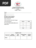 Cambridge Primary Checkpoint English Practice Worksheets 5 | PDF