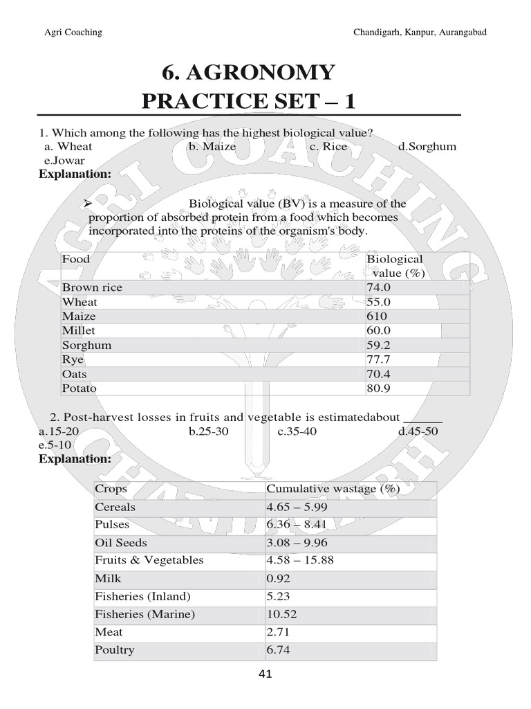 Ag Notes PDF | PDF