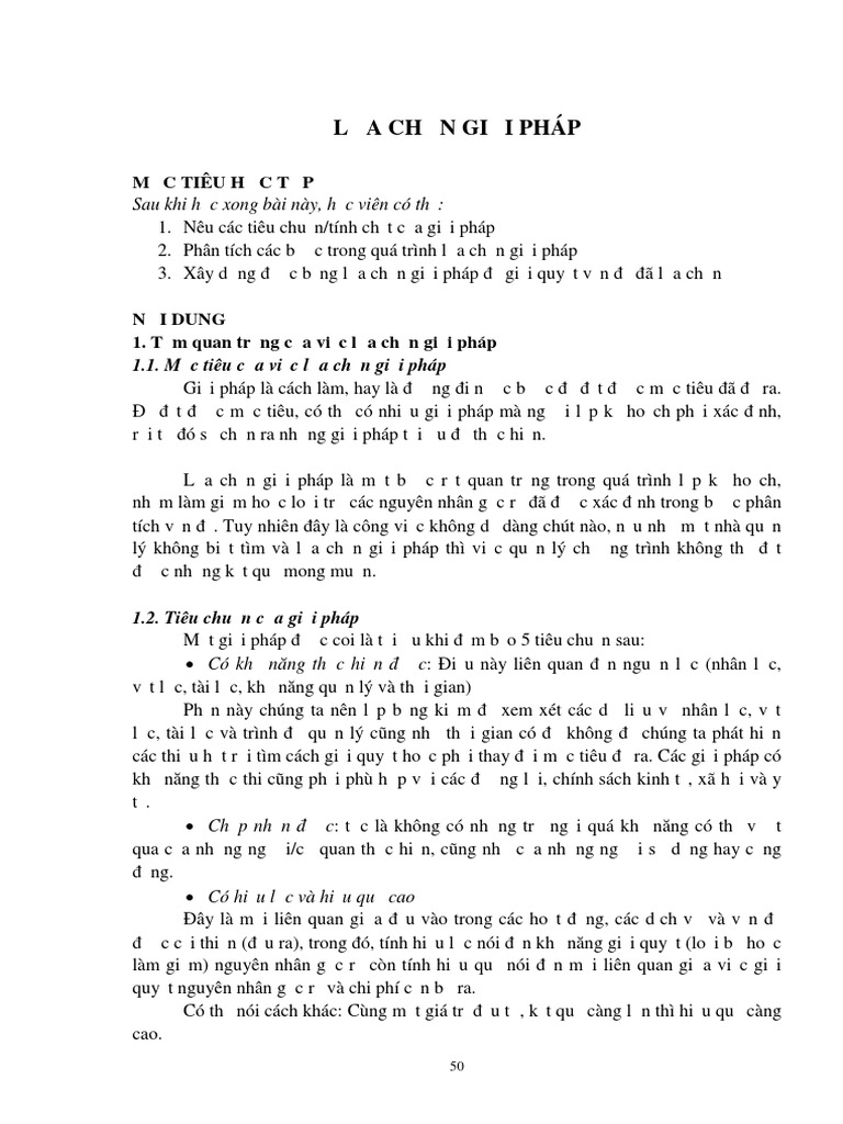 Gui SV - Lua Chon Giai Phap PDF | PDF