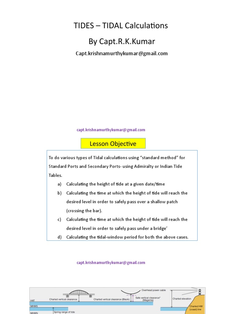 Tidal Calculations for Safe Navigation | PDF | Tide | Storm Surge