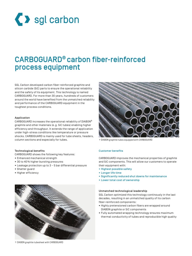 SGL Information Sheet PT CARBOGUARD CFR Process Equipment EN PDF | PDF ...