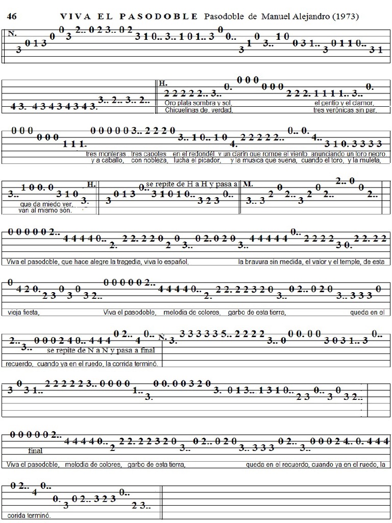 Viva El Pasodoble | PDF
