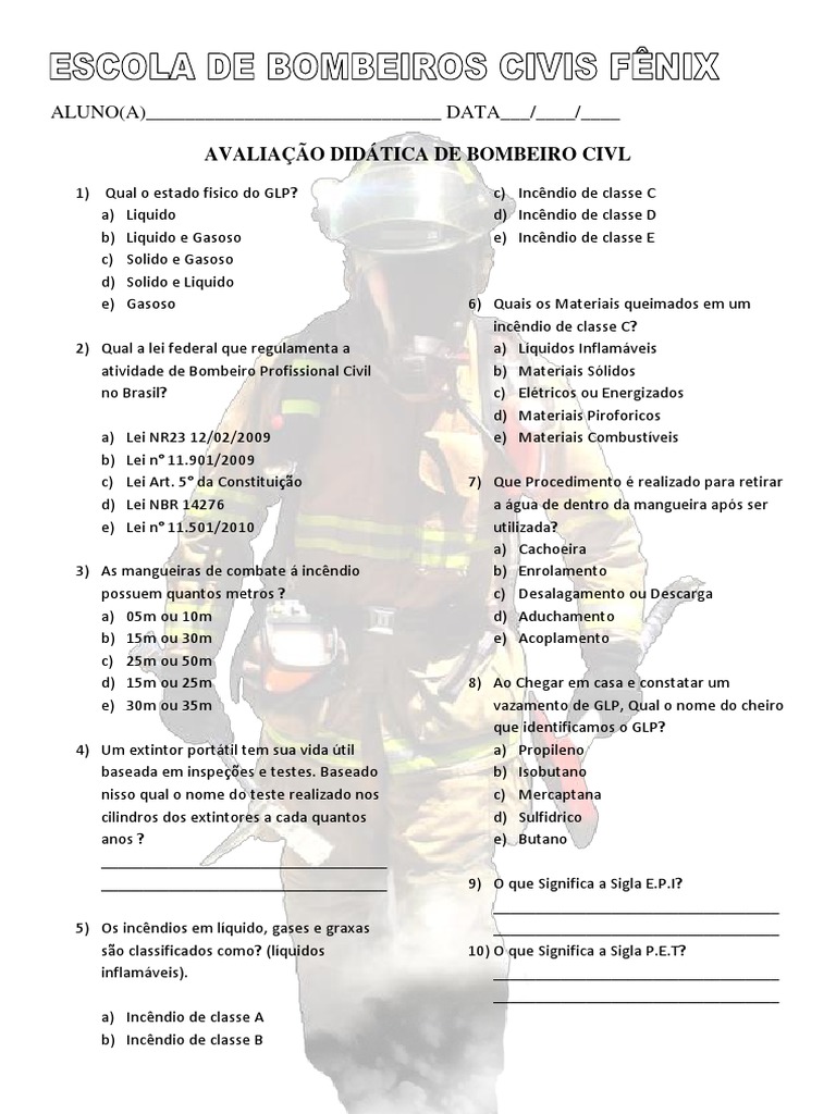 Prova Bombeiro PDF | PDF