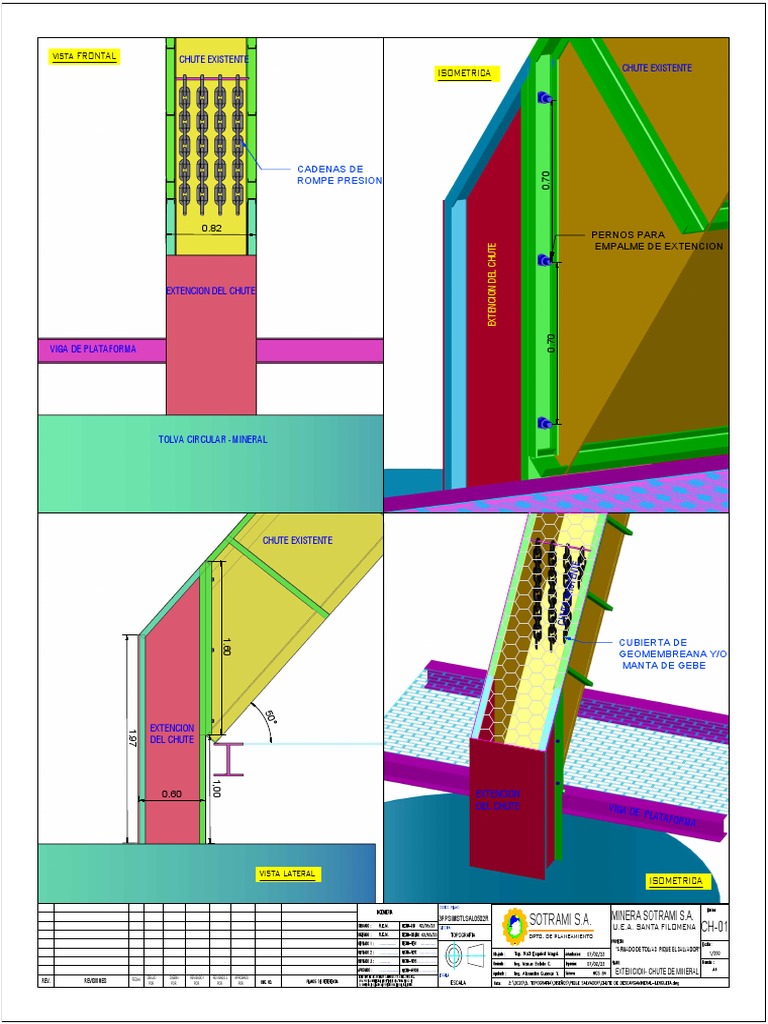 CHUTE DE DESCARGAMINERAL-LENGUETA-Layout1 PDF | PDF
