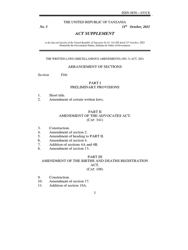 Miscellaneous Amendments Act No. 3, 2021 | PDF | Airport Security | Repeal