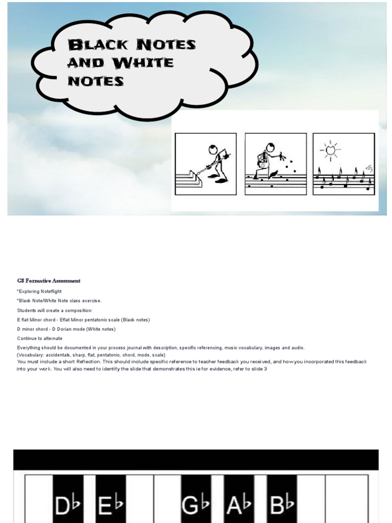 Black and White Notes Composition Guide | PDF
