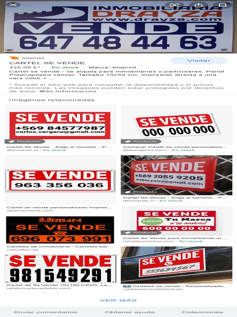 Cartel Se Vende - Búsqueda de Google PDF | PDF