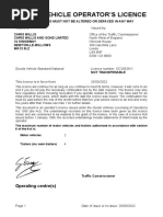 Vosa Operator Licensing Guide | PDF | License | Traffic