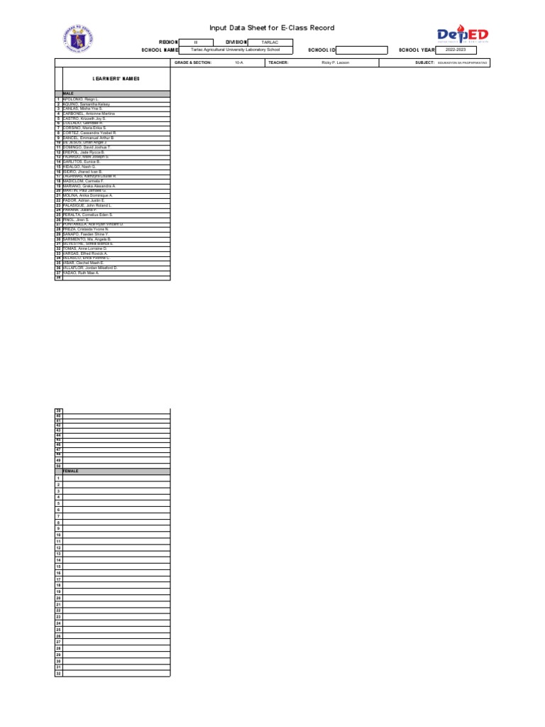 Grade 10 - Edukasyon Sa Pagpapakatao | PDF