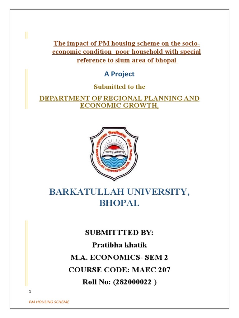 PM Hosuing Sechme by Pratibha... | PDF