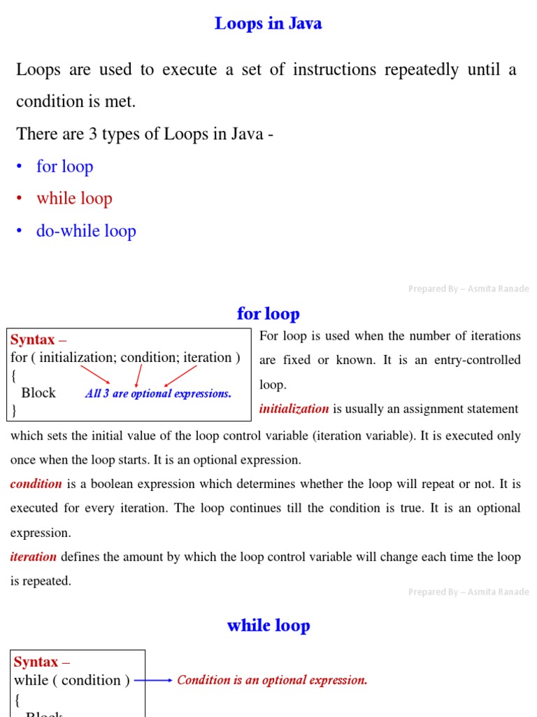 Java Notes2 Pdf Pdf Control Flow Software Engineering