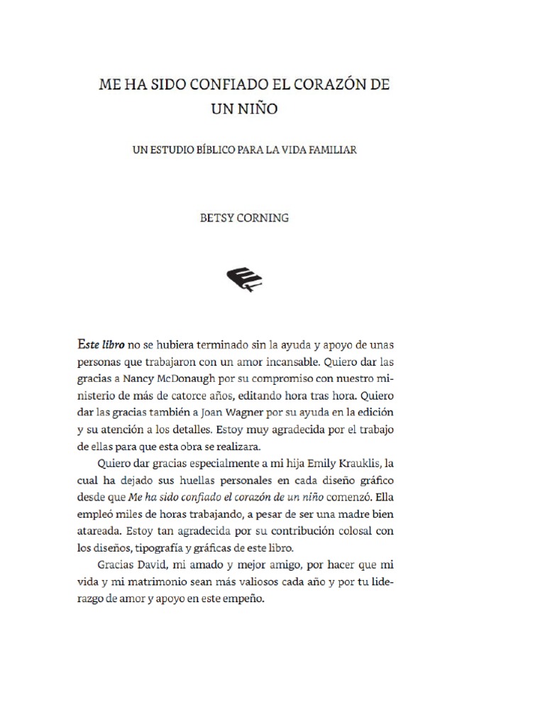 Libro Me Ha Sido Confiado El Corazon de Un Niño | PDF