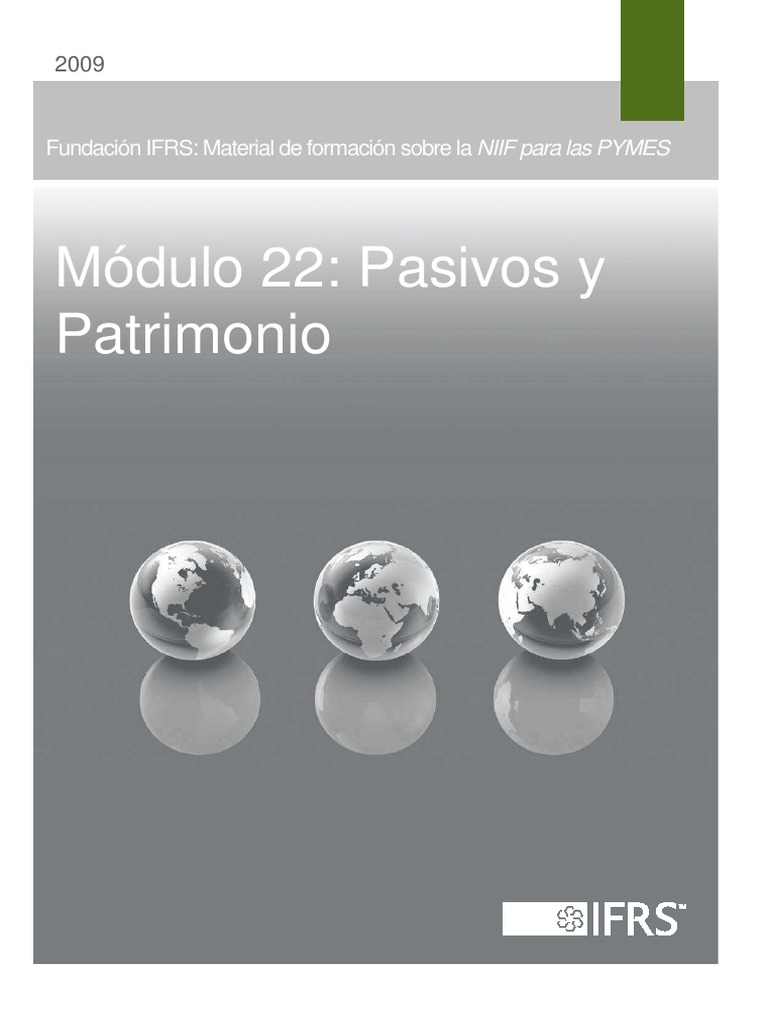 Modulo 22-Pasivo y Patrinonio PDF | PDF | International Financial Reporting Standards | Regulation
