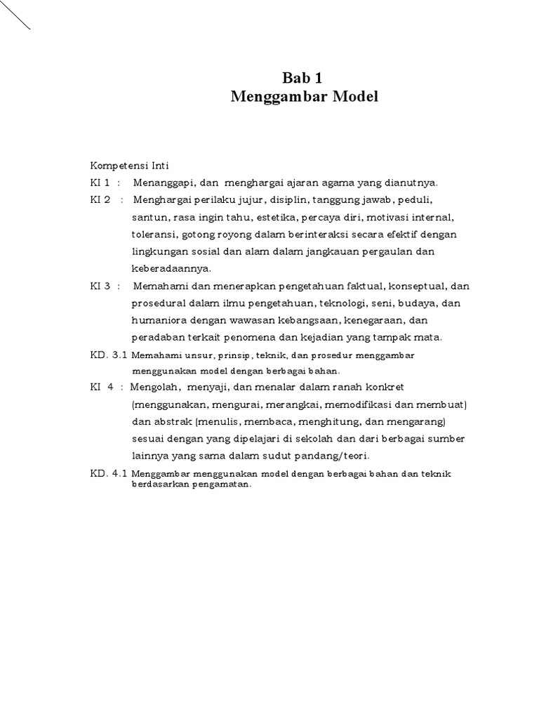 Teknik Menggambar Model Alam Benda | PDF