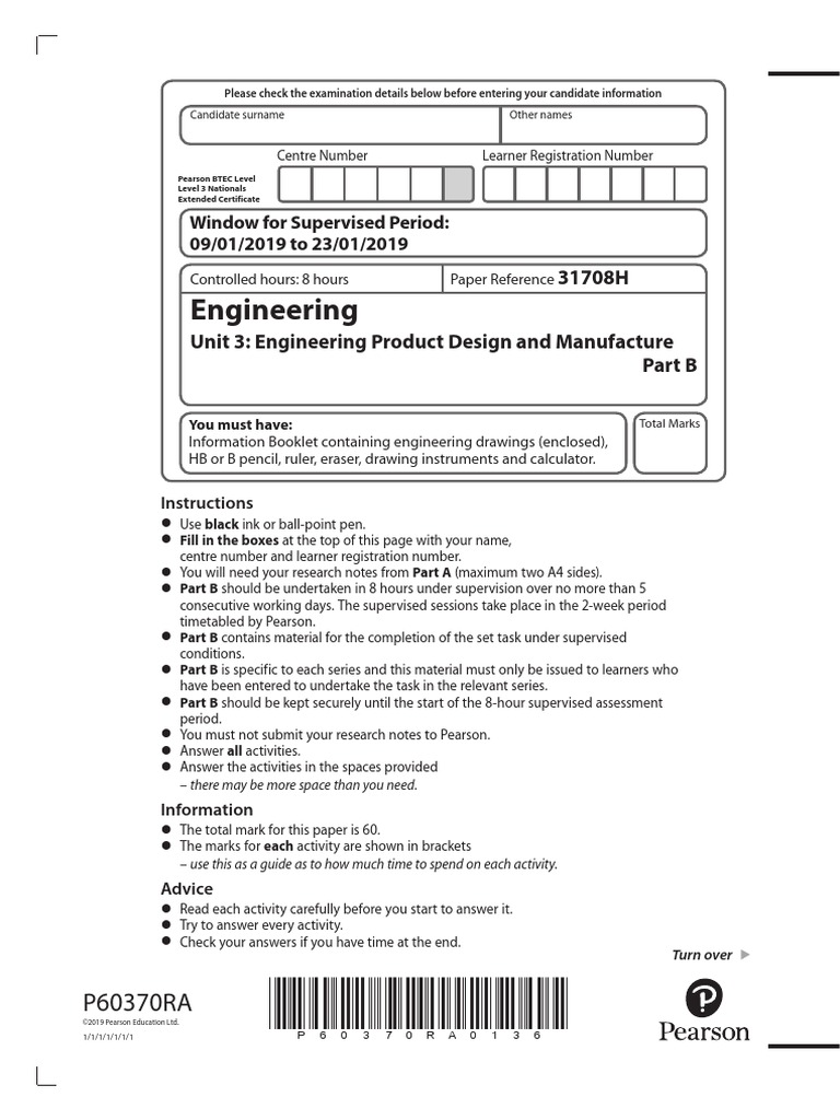 Unit 3 Jan 2019 Part B Booklet Pdf Pdf